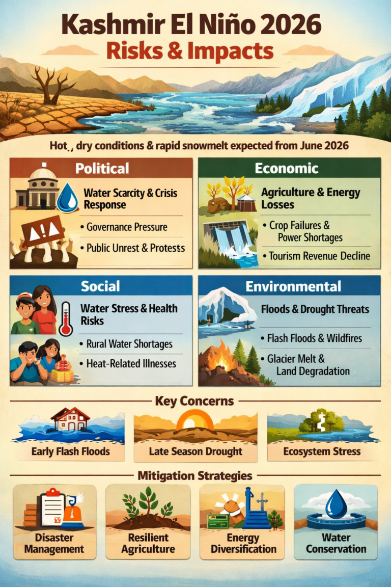 El Niño 2026 Threat Looms Over Kashmir: Hotter Summer Weaker Rains and ...